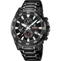 Festina Herren Chronograph &raquo;Timeless Chronograph&laquo; Quarzuhr, Armbanduhr, Herrenuhr, Edelstahlarmband, analog, Tag