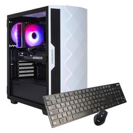 GAMEMAX Gaming-PC &raquo;Diamond WT 7813 Intel Core i7 14700F 16GB 1TB SSD RTX 5070&laquo; Windows 11 WLAN AC WIFI-5, 1 x PS/2; 4 x USB 2.0; 2 x USB 3.2 Gen 1; 1 