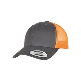 Flexfit Cap 'Retro' Damen Gr&ouml;&szlig;e 55/60 grau / neonorange