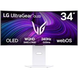 LG Curved-Gaming-OLED-Monitor &raquo;34GX90SA&laquo; 86 cm/34 &prime;&prime; 3440 x 1440 px Wide Quad HD 0,03 Reaktionszeit 240 Hz Anschl&uuml;sse: 2x HDMI, 3x USB, 1x DisplayPort