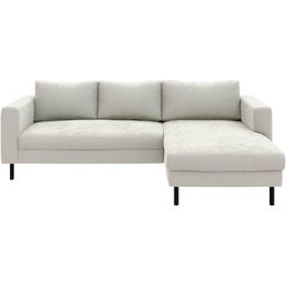 Trendmanufaktur Ecksofa &raquo;Amazing II, wahlw. mit Schlaffunktion & Bettkasten, Fu&szlig; schwarz&laquo; Recamiere beidseitig montierbar, L-Form,in Cord o. Struktur,