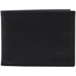 Levi's Levi's Damen Geldb&ouml;rse &raquo;BATWING BIFOLD ID&laquo; Geldbeutel Portemonnaie Herrenb&ouml;rse Leder schwarz