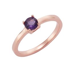 ZEEme Fingerring &raquo;925/- Sterling Silber Amethyst&laquo; rot 058 (18,5) Angenehmer Tragekomfort