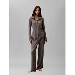 Calvin Klein Pyjamahose Damen Gr&ouml;&szlig;e L dunkelgrau Winterkleid