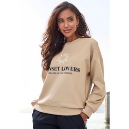 H.I.S. H.I.S Damen Sweatshirt, mit gro&szlig;em Front-Print, Loungewear 36/38