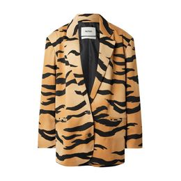 MONKI Blazer Damen Gr&ouml;&szlig;e 38 sepia / cappuccino / schwarz