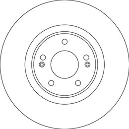 TRW Bremsscheibe DF4632S vorne rechts links bel&uuml;ftet 325mm f&uuml;r HYUNDAI KIA 51712-P2700