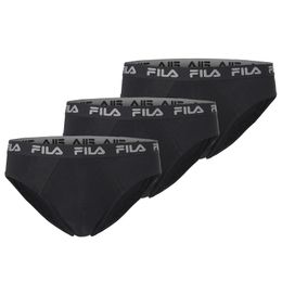 Fila Herren Slip &raquo;MAN BRIEF&laquo; 3er Pack, elastischer Logobund schwarz M