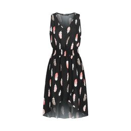 Cloud5ive Kleid Damen Gr&ouml;&szlig;e 42 koralle / schwarz / offwhite Winterkleid