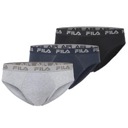 Fila Herren Slip &raquo;MAN BRIEF&laquo; 3er Pack, elastischer Logobund schwarz L