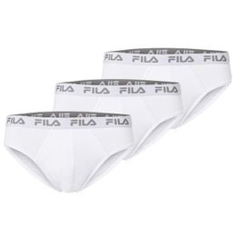 Fila Herren Slip &raquo;MAN BRIEF&laquo; 3er Pack, elastischer Logobund wei&szlig; XL