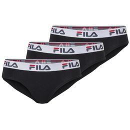 Fila Damen Slip &raquo;WOMAN BRIEF&laquo; 3er Pack, mit elastischem Logobund schwarz XL
