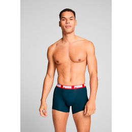 Puma Herren Puma Boxershorts &raquo;Puma MEN EVERYDAY BASIC BOXERS 2P&laquo; Packung, 2er Pack, mit Webbund blau XL