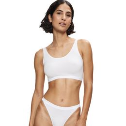 Triumph Damen Bralette &raquo;Smart Natural Bralette&laquo; ohne B&uuml;gel, weich, ungepolstert und nahezu unsichtbar wei&szlig; 1, N-Gr