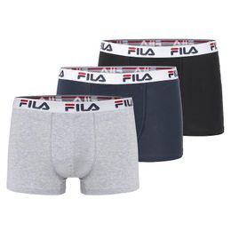 Fila Herren Boxer &raquo;MAN BOXER SHORTS&laquo; 3er Pack, mit elastischem Logobund blau XL