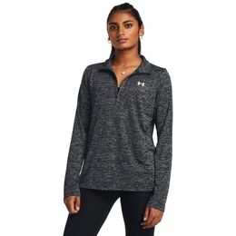 Under Armour Damen Trainingsshirt &raquo;TECH&laquo; mit Rei&szlig;verschluss am Stehkragen, atmungsaktiv, schnell trocknend schwarz XXL