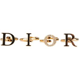 Christian Dior Ring - Dior Golde Spellout Rings - Gr. ONE SIZE - in Mehrfarbig - f&uuml;r Damen