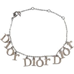 Christian Dior Armband - Christian Dior Crystal Spellout Bracelet - Gr. ONE SIZE - in Mehrfarbig - f&uuml;r Damen