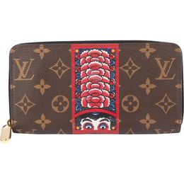 Louis Vuitton Portemonnaie - Louis Vuitton Limited Kabuki Canvas Monogram Zippy - Gr. unisize - in Braun - f&uuml;r Damen
