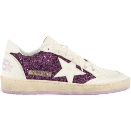 Golden Goose Deluxe Brand Golden Goose Low-Top Sneaker - Dames Ball Star Sneaker Roze/Wit - Gr. 37 (EU) - in Gold - f&uuml;r Damen