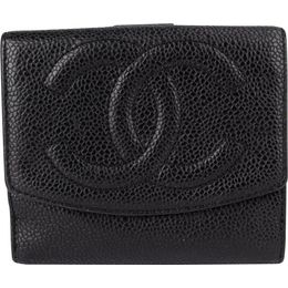Chanel Portemonnaie - Chanel Noir Caviar Leather CC Wallet - Gr. unisize - in Schwarz - f&uuml;r Damen