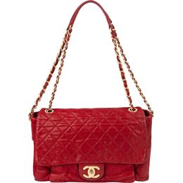 Chanel Crossbody Bags - Chanel Quilted Iridescent Calfskin Single Flap Sho - Gr. unisize - in Rot - f&uuml;r Damen