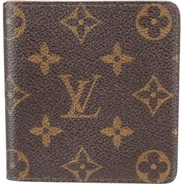 Louis Vuitton Portemonnaie - Louis Vuitton Canvas Monogram Marco Wallet - Gr. unisize - in Braun - f&uuml;r Damen