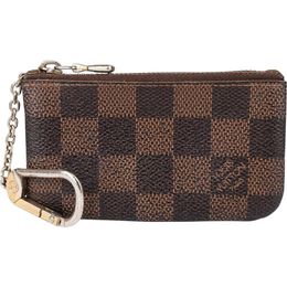 Louis Vuitton Portemonnaie - Louis Vuitton Damier Ebene Monogram Key Pouch Poch - Gr. unisize - in Braun - f&uuml;r Damen