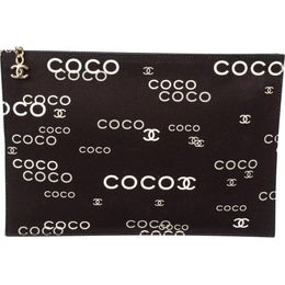 Chanel Crossbody Bags - Chanel Coco Mark Clutch - Gr. unisize - in Schwarz - f&uuml;r Damen