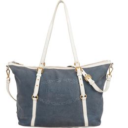 Prada Crossbody Bags - Prada Blue Jacquard City Shoulder Bag - Gr. unisize - in Blau - f&uuml;r Damen