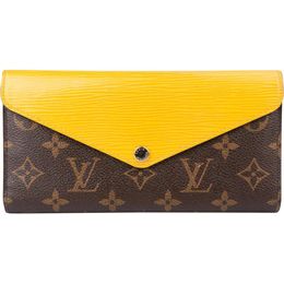 Louis Vuitton Portemonnaie - Louis Vuitton Canvas Epi Monogram Marie Lou Wallet - Gr. unisize - in Braun - f&uuml;r Damen