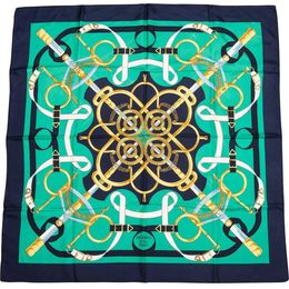 Herm&egrave;s Herm&egrave;s T&uuml;cher & Schals - Hermes Classic "Eperon d�Or" Silk Carre 90 Scarf T - Gr. unisize - in Blau - f&uuml;r Damen