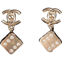 Chanel Ring - Chanel Crystal Dice Earrings - Gr. ONE SIZE - in Mehrfarbig - f&uuml;r Damen
