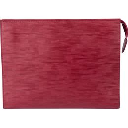 Louis Vuitton Crossbody Bags - Louis Vuitton Epi Leather Poche Toilette Clutch - Gr. unisize - in Rot - f&uuml;r Damen
