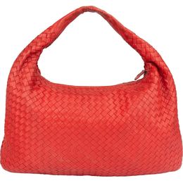 Bottega Veneta Crossbody Bags - Bottega Veneta Red Intrecciato Leather Belly Hobo - Gr. unisize - in Rot - f&uuml;r Damen
