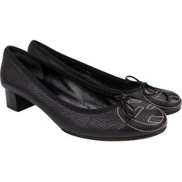 Gucci Hohe Schuhe - Gucci Leather GG Heels (39,5) - Gr. ONE_SIZE - in Bunt - f&uuml;r Damen