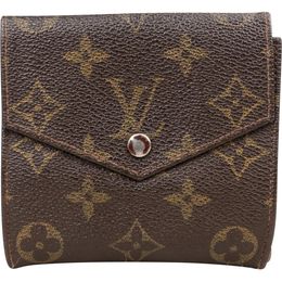 Louis Vuitton Portemonnaie - Louis Vuitton Canvas Monogram Elise Wallet - Gr. unisize - in Braun - f&uuml;r Damen