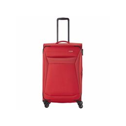 Travelite Chios - 4-Rollen-Trolley L 78 cm erw. (schwarz) in rot | Gr.: onesize