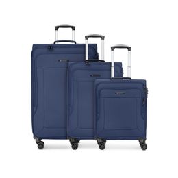 Franky Melbourne 3.0 4-Rollen Kofferset 3tlg. mit Dehnfalte in dark blue | Gr.: onesize