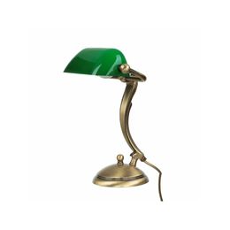 Licht-Erlebnisse Tischlampe (B)12 x (L)19 x (H)28.5 cm in Bronze hell gl&auml;nzend Gr&uuml;n | Gr.: onesize