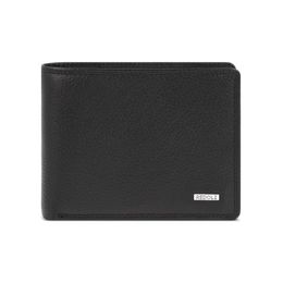 Redolz Leather Essentials QF Geldb&ouml;rse RFID Leder 12 cm ausklappbar in black | Gr.: onesize