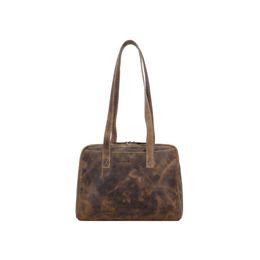 Green Burry Greenburry Vintage Schultertasche Leder 35 cm in brown | Gr.: onesize
