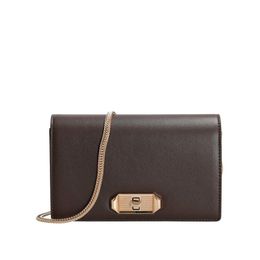 Seidenfelt Eiby - Clutch 21 cm (black) in dark chocolate | Gr.: onesize