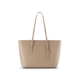 Lazarotti Bologna Leather Shopper Tasche Leder 35 cm in taupe | Gr.: onesize