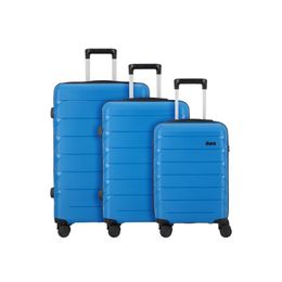 d&n D&N Travel Line 4100 4 Rollen Kofferset 3-teilig in blue | Gr.: onesize