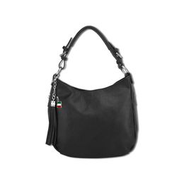 Florence Schultertasche, Shopper Leder schwarz ca. 30cm | Gr.: onesize