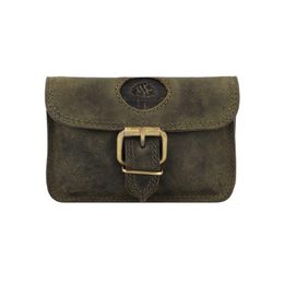 Green Burry Greenburry Vintage G&uuml;rteltasche Leder 13 cm in olive | Gr.: onesize