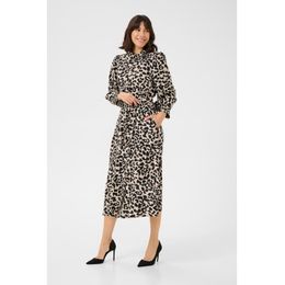 Kaffe Kleid KAemina Regular fit in Brown Leopard | Gr.: 34