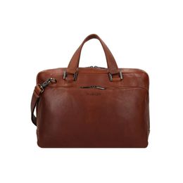 Plevier Vintage Bill Aktentasche Leder 40 cm Laptopfach in cognac | Gr.: onesize