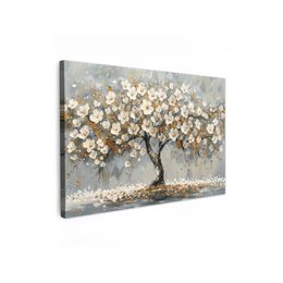 MuchoWow Leinwand bilder Wei&szlig;er Baum (BxH) | Gr.: 30 x 20 cm